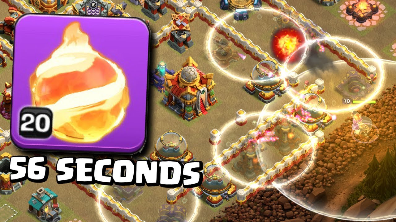 CRONOS Fireball 56s 3-STAR Pressure For $20,000 (Clash of Clans) - YouTube