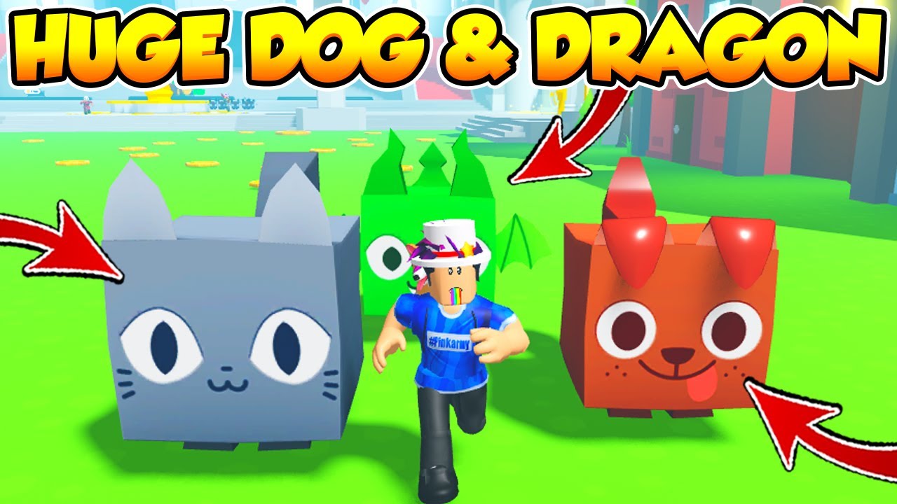 I HATCHED THE NEW GIANT DOG AND DRAGON PETS IN PET SIMULATOR X - YouTube