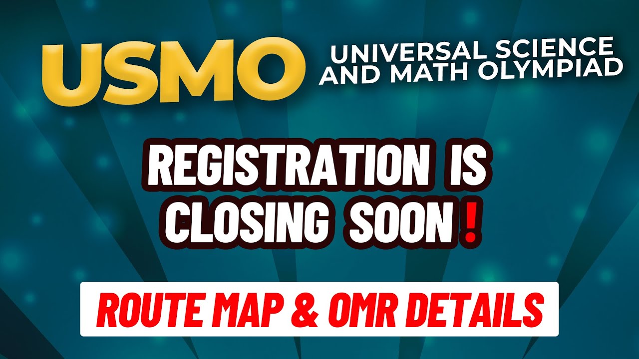 USMO 2024 | HOW TO FILL OMR & ROUTE MAP - YouTube