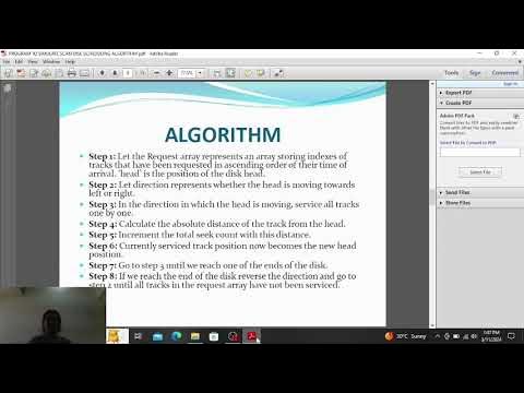 Scan disk scheduling algorithm _os - YouTube