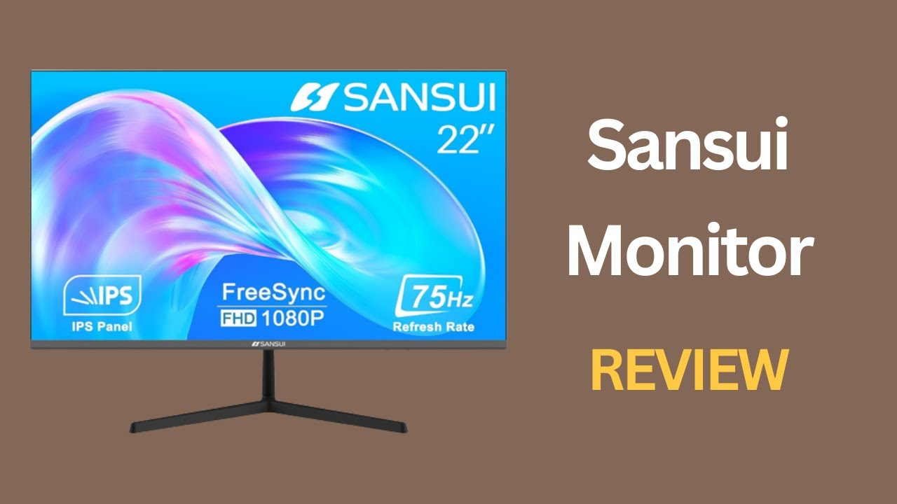 Sansui Monitor 22 Inch IPS 75Hz FHD 1080P HDMI VGA Ports Computer ...