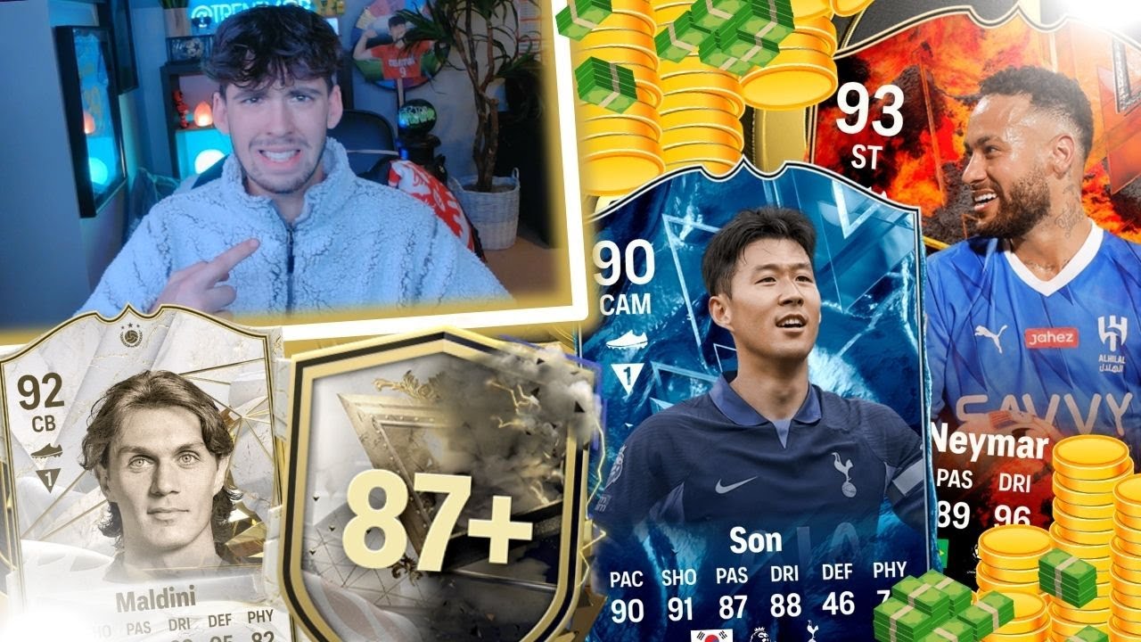 CRAZY 84X47 PACK & 87+ ICON PLAYER PICK & 17-3 CHAMPS REWARDS! | EAFC 24 - YouTube