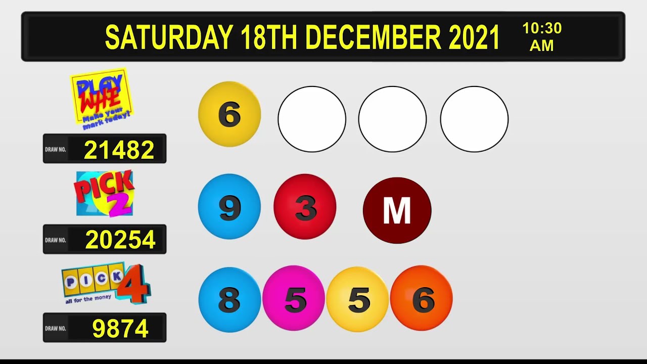 NLCB Draw Results Saturday December 18th 2021 - YouTube