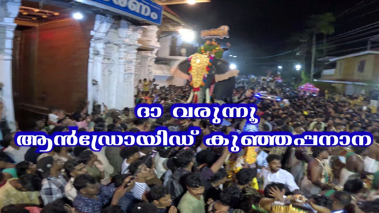 Robotic Elephant Irinjadappilly Raman at Oorakam Temple - YouTube