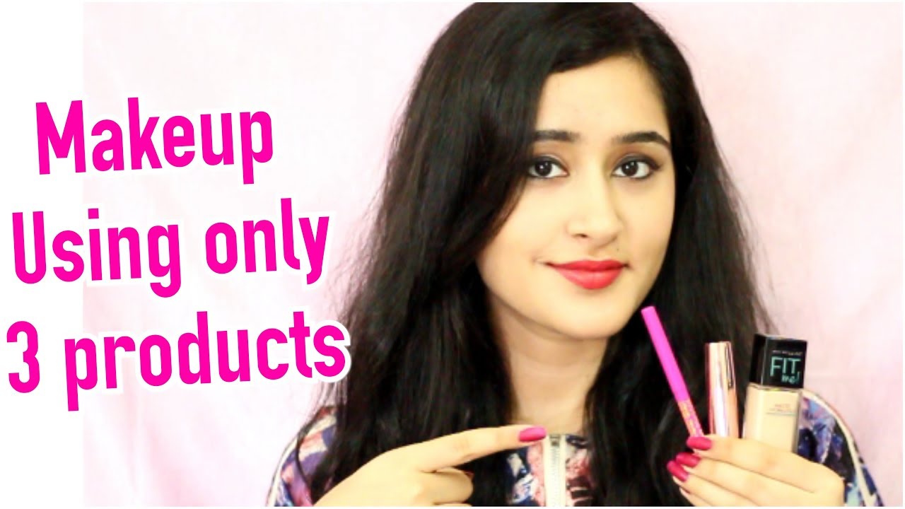 3 PRODUCTS MAKEUP LOOK | PROFESSIONAL MAKEUP Using only 3 Products ...