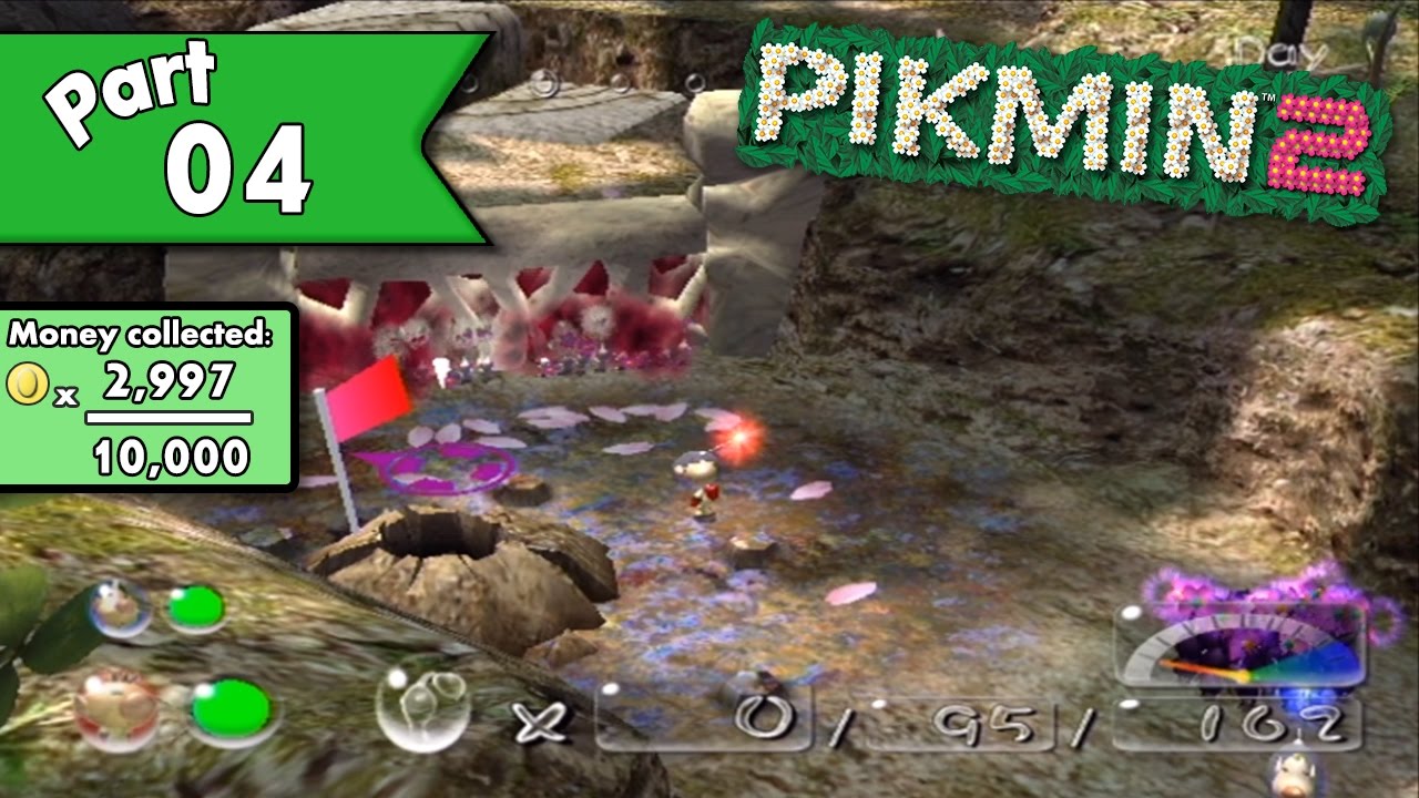 Pikmin 2 100% walkthrough (w/ commentary) - Day 4 - Pushing through the ...