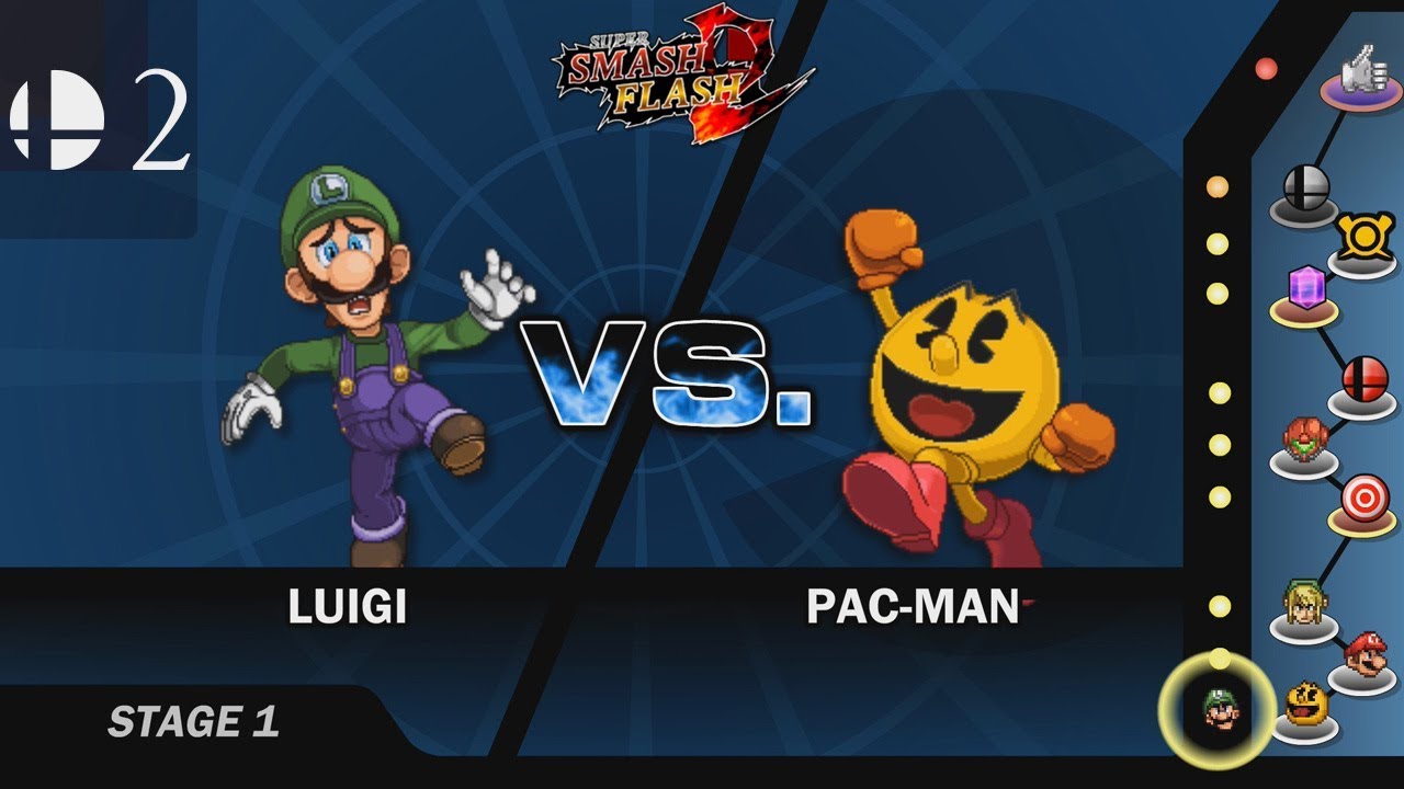 Super Smash Flash 2 | Classic Mode: Luigi - YouTube