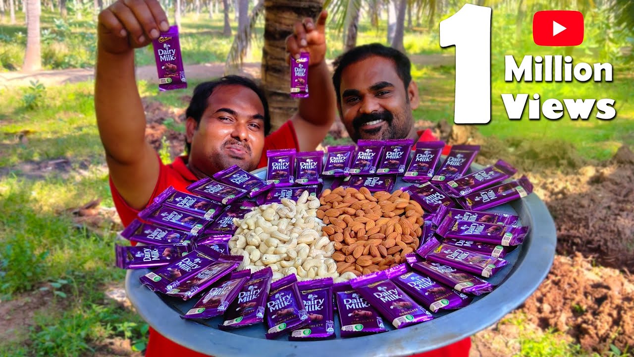 CASHEW BADAM CHOCOLATE | | Diary Milk Almond Cashew Chocolate Recipe ...