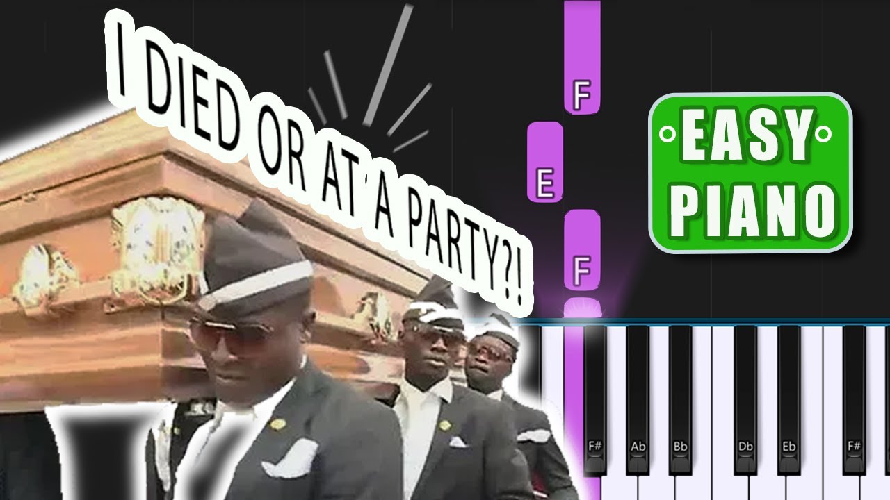 Coffin Dance - Piano tutorial beginner | The funniest funeral ever ...