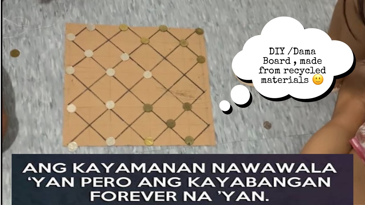 DIY:DAMA BOARD FROM RECYCLED MATERIAL | DAMA PUSTAHAN 101 #stayathome# ...