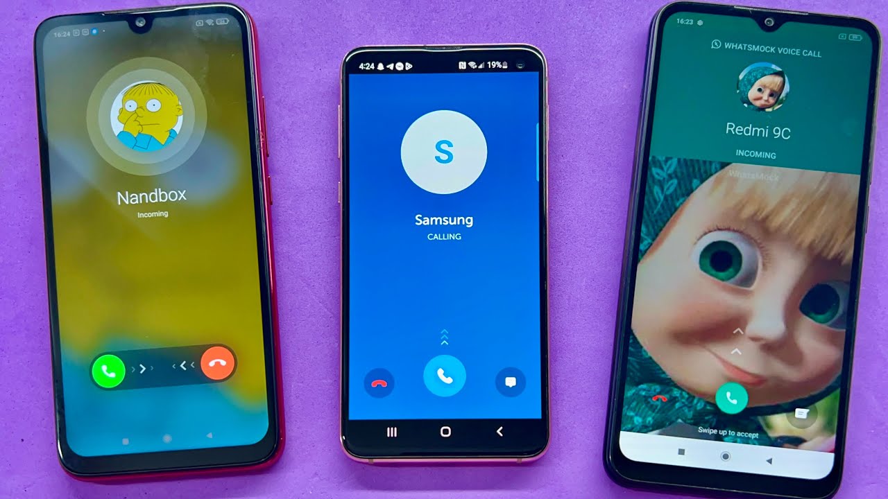 Samsung S10e Incoming Call BiP/ Xiaomi Note 7 Nandbox Call/ Xiaomi ...