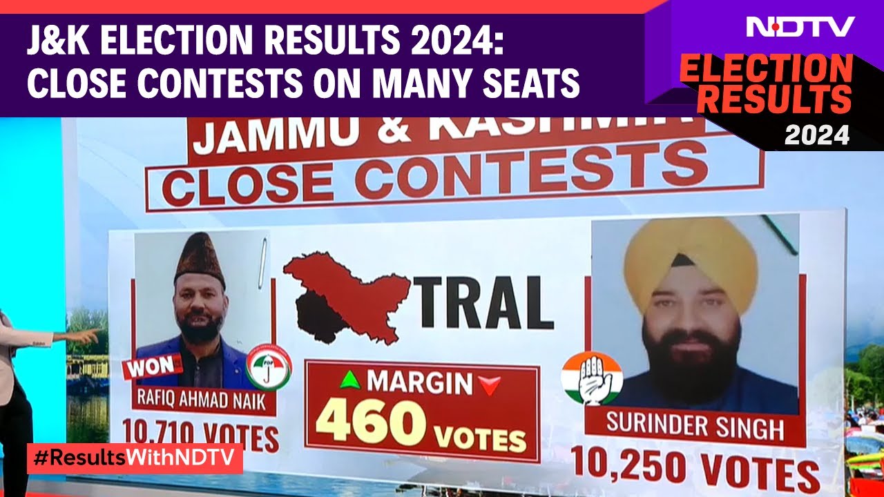 J&K Election Results 2024: Close Contests On Many Seats - YouTube