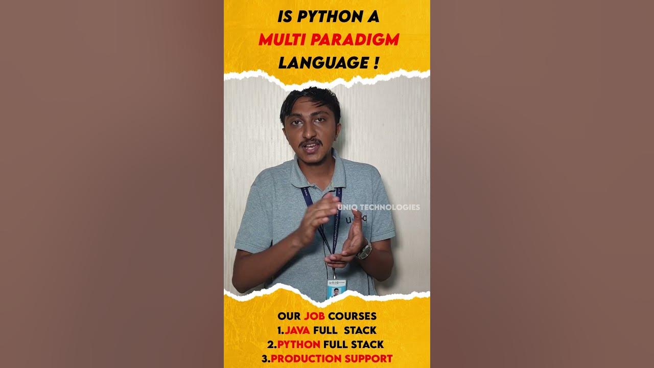 why python is multiparadigm ? | தமிழில் | in Tamil | #shorts - YouTube