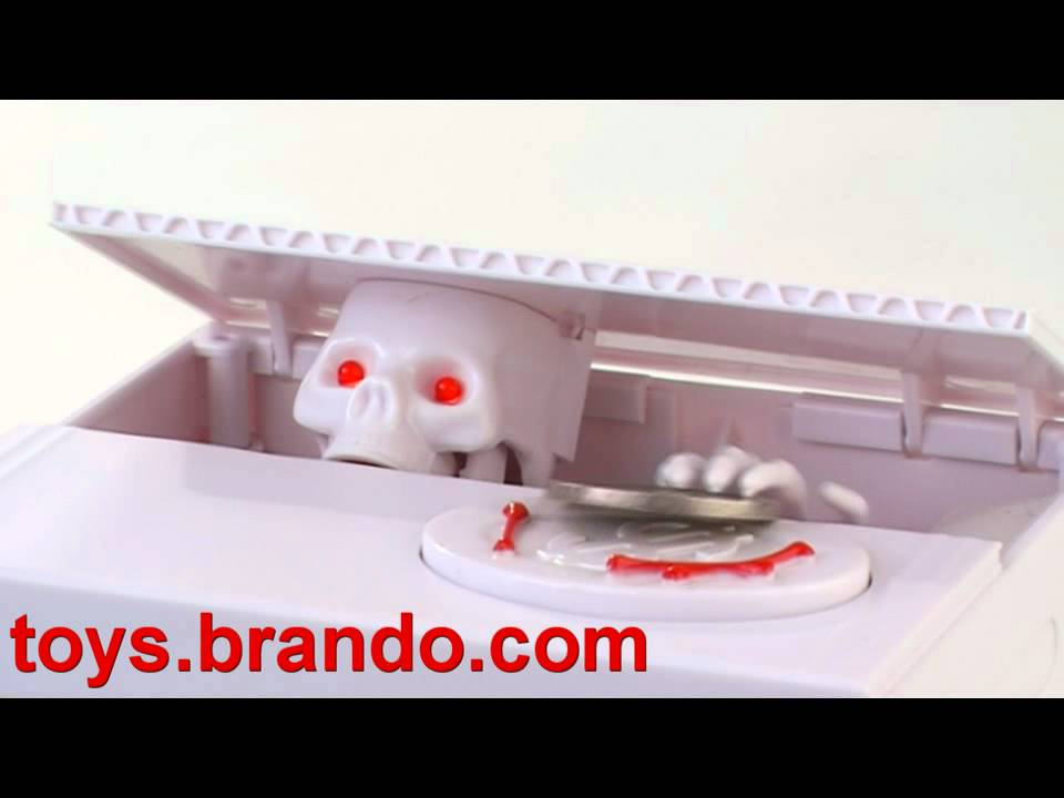 Skull and Skeleton Forearm Coin Bank - YouTube