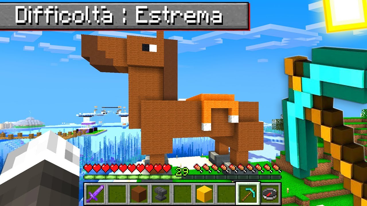 CREO LA STATUA PER IL MIO CAVALLO - Minecraft ITA - YouTube