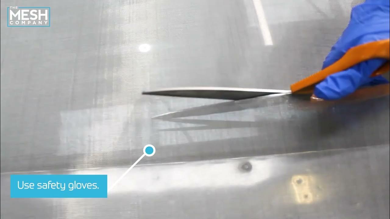 Cutting Mesh With Scissors | The Mesh Company - YouTube