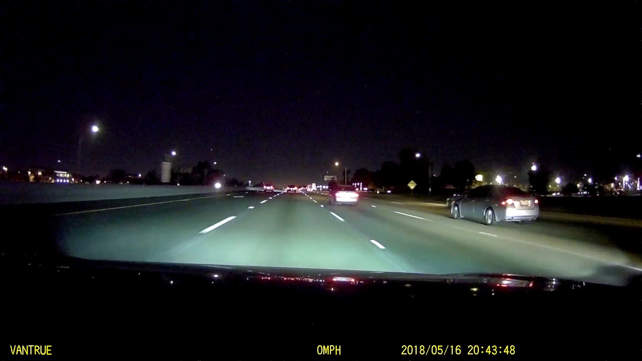 Night Freeway Driving in Los Angeles/Orange County, California USA ...