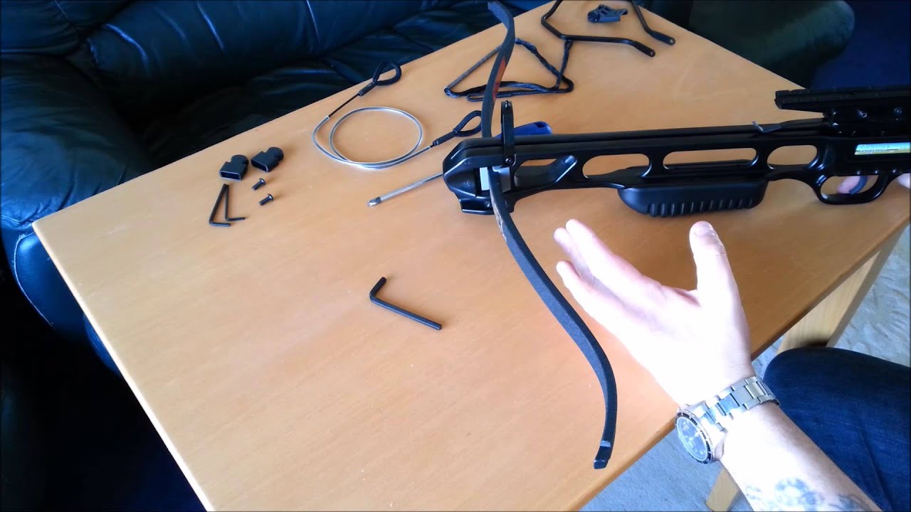 Ozzy puts together the Armex 175lb Jaguar Firecat Crossbow - YouTube