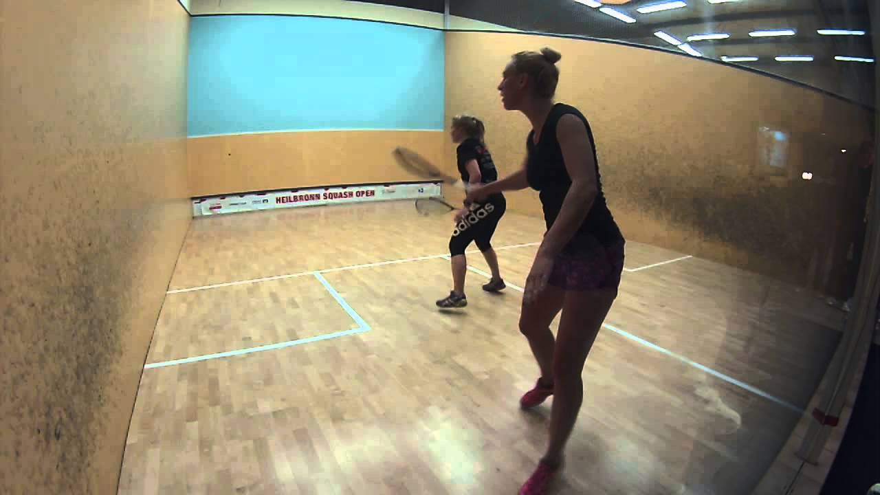 Heilbronn Squash Open 2015 Sharon Sinclair vs Riina Koskinen Satz 1-3 ...
