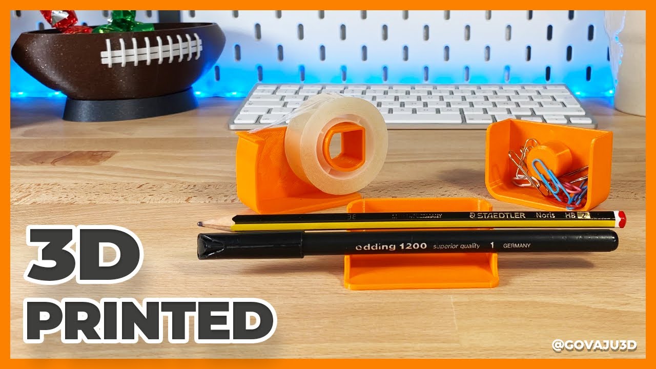 Minimalist 3D Printed Office Equipment - YouTube