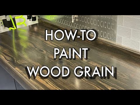 How To Paint Wood Grain - YouTube