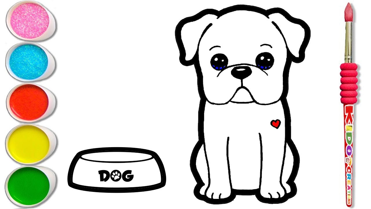 Animals Drawing - How To Draw Dog, Duck and Giraffe For Kids - Learn ...