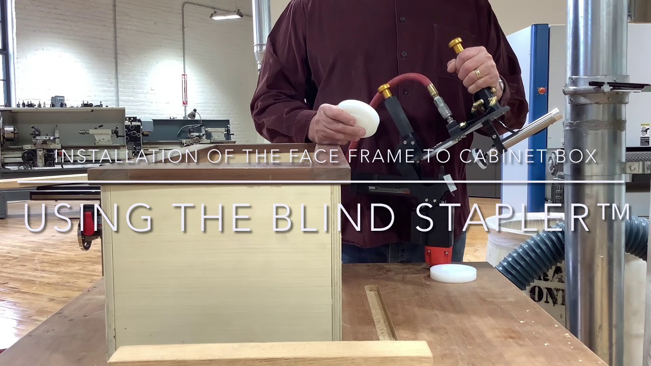 DUAL ANGLE - Face frame to cabinet box installation - Blind Stapler ...