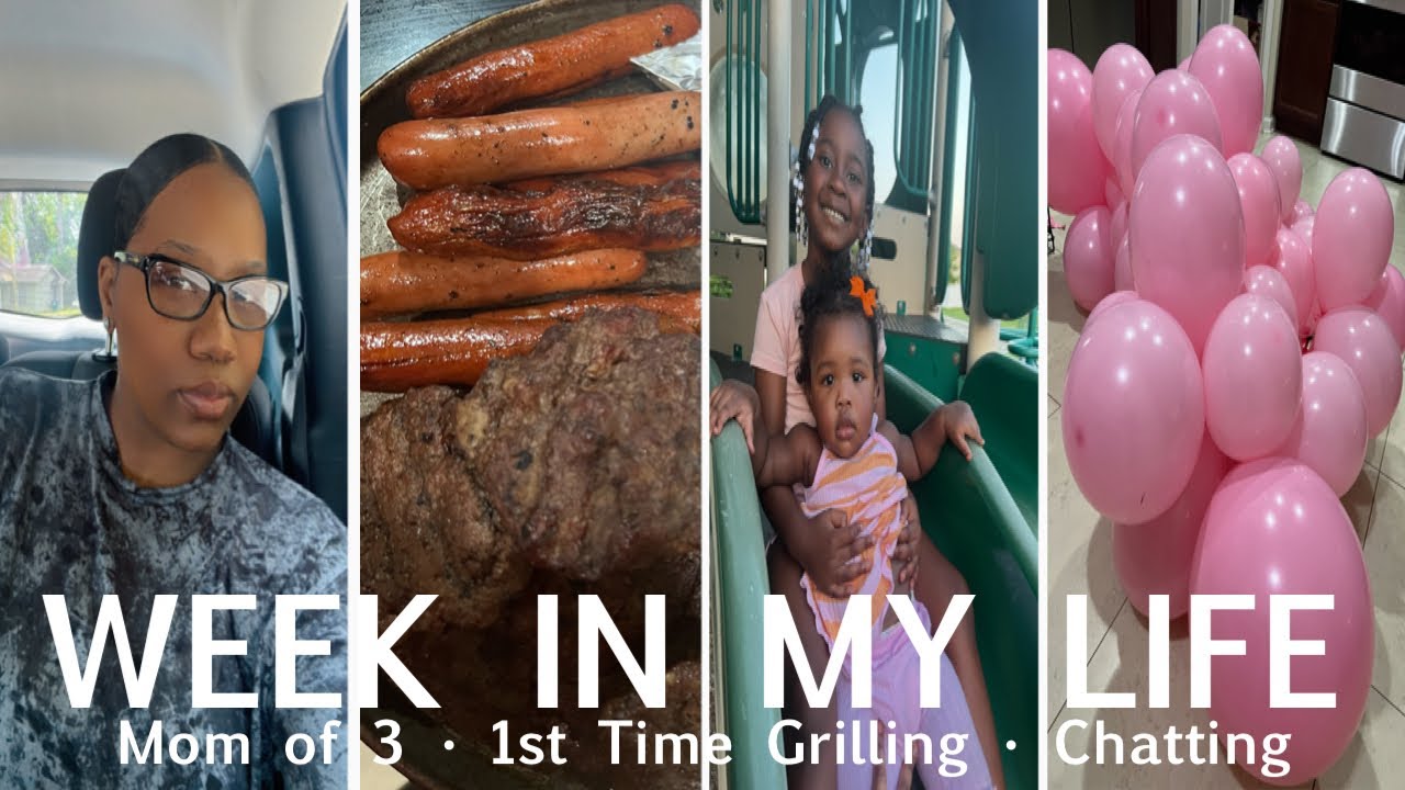 VLOG | Mom of 3 For A Week + 1st Time Grilling + Balloon Arch Epic Fail ...