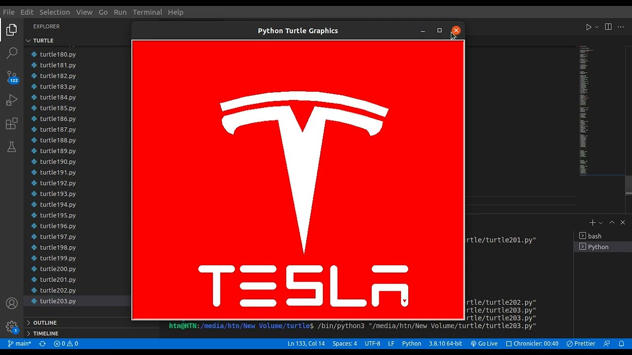 Vẽ Logo Tesla Trong Python Youtube
