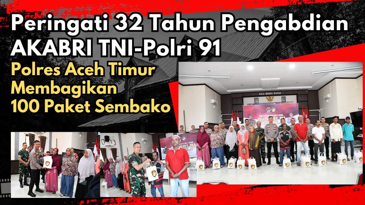Peringati 32 Tahun Pengabdian AKABRI TNI Polri 91, Polres Aceh Timur ...