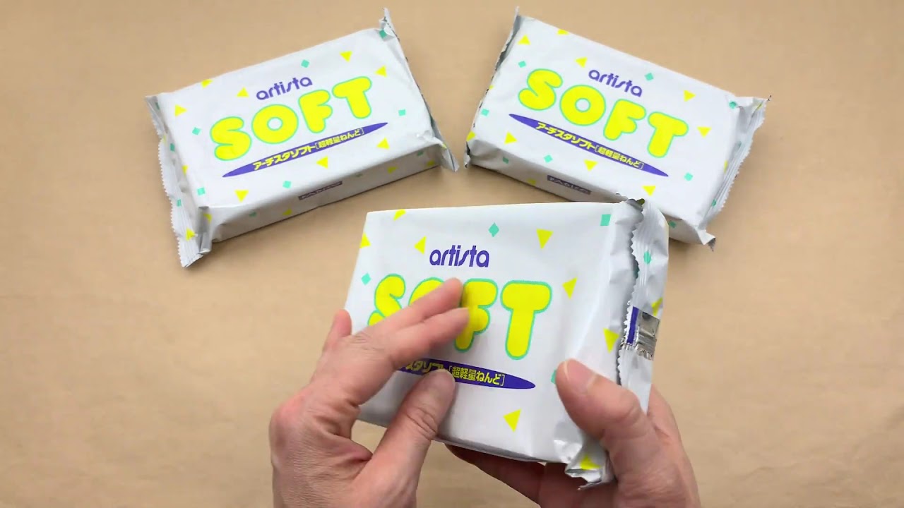 white extremely lightweight Artista Soft clay Japan - YouTube