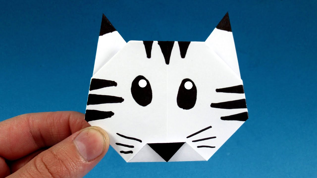 How to make an easy Paper Tiger 🐯 Paper Tiger Face - YouTube