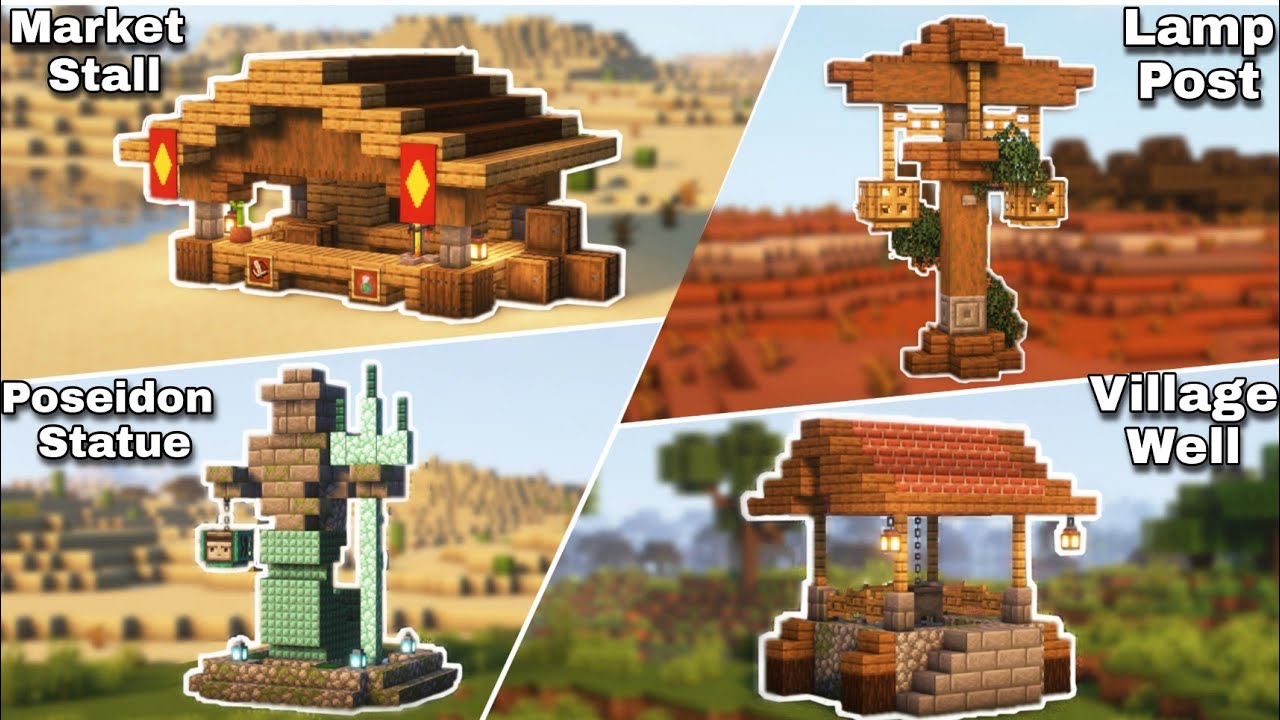 Minecraft: 4 Cool Builds To Add To Your World | 1.18 Survival Build ...