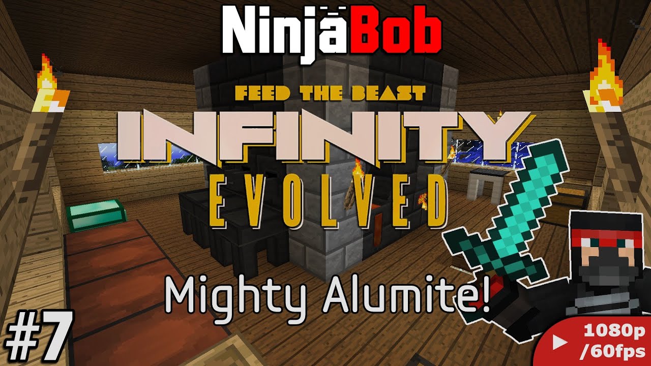 Minecraft: FTB Infinity Evolved [#7] "Mighty Alumite!" - YouTube