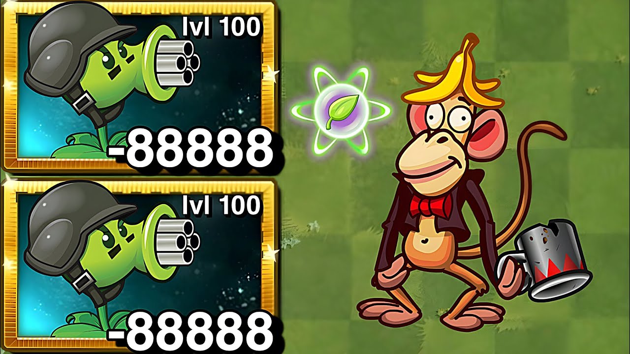 pVZ2 cHALLENGE - eVERY pLANT wITH 5 pLANT fOOD 🆚 mONKEY zOMBIE - YouTube