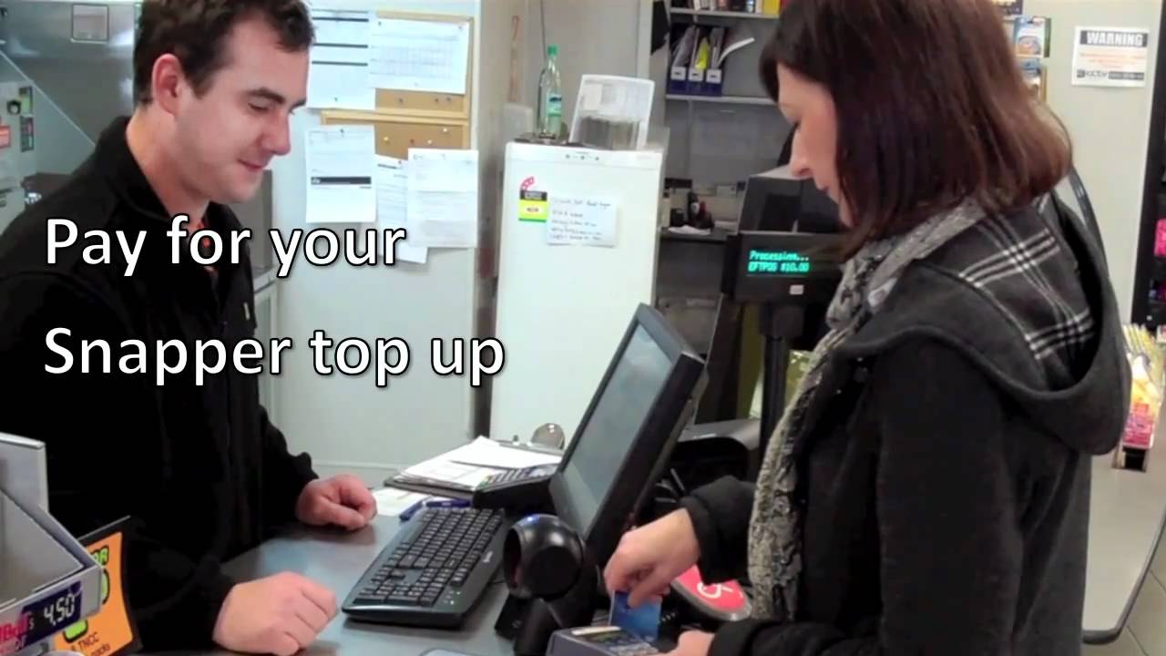 Top up your Snapper at a Snapper retailer - YouTube