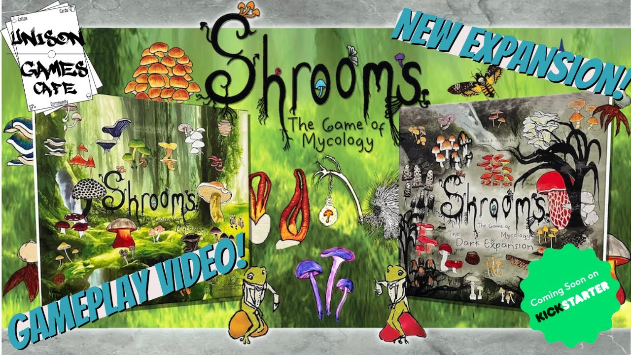 Shrooms: The Game of Mycology big news! Kickstarter announcement, game ...