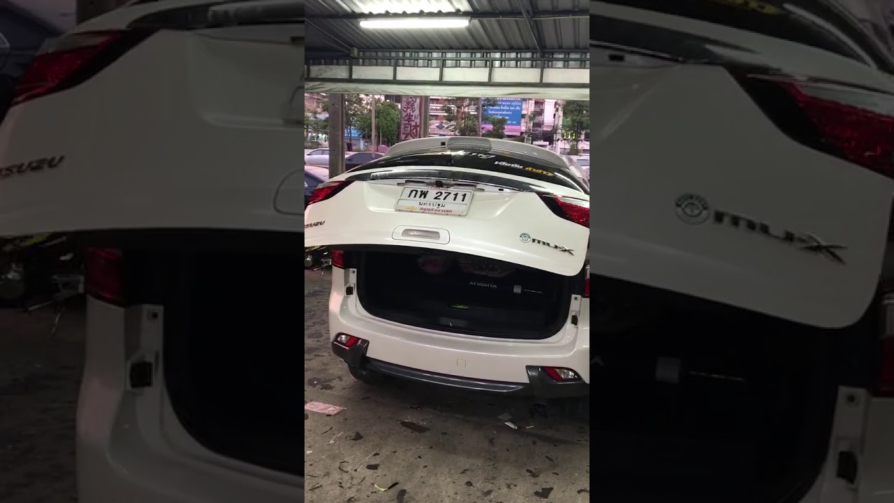 Isuzu MUX Power Tailgate Boot Kit - YouTube