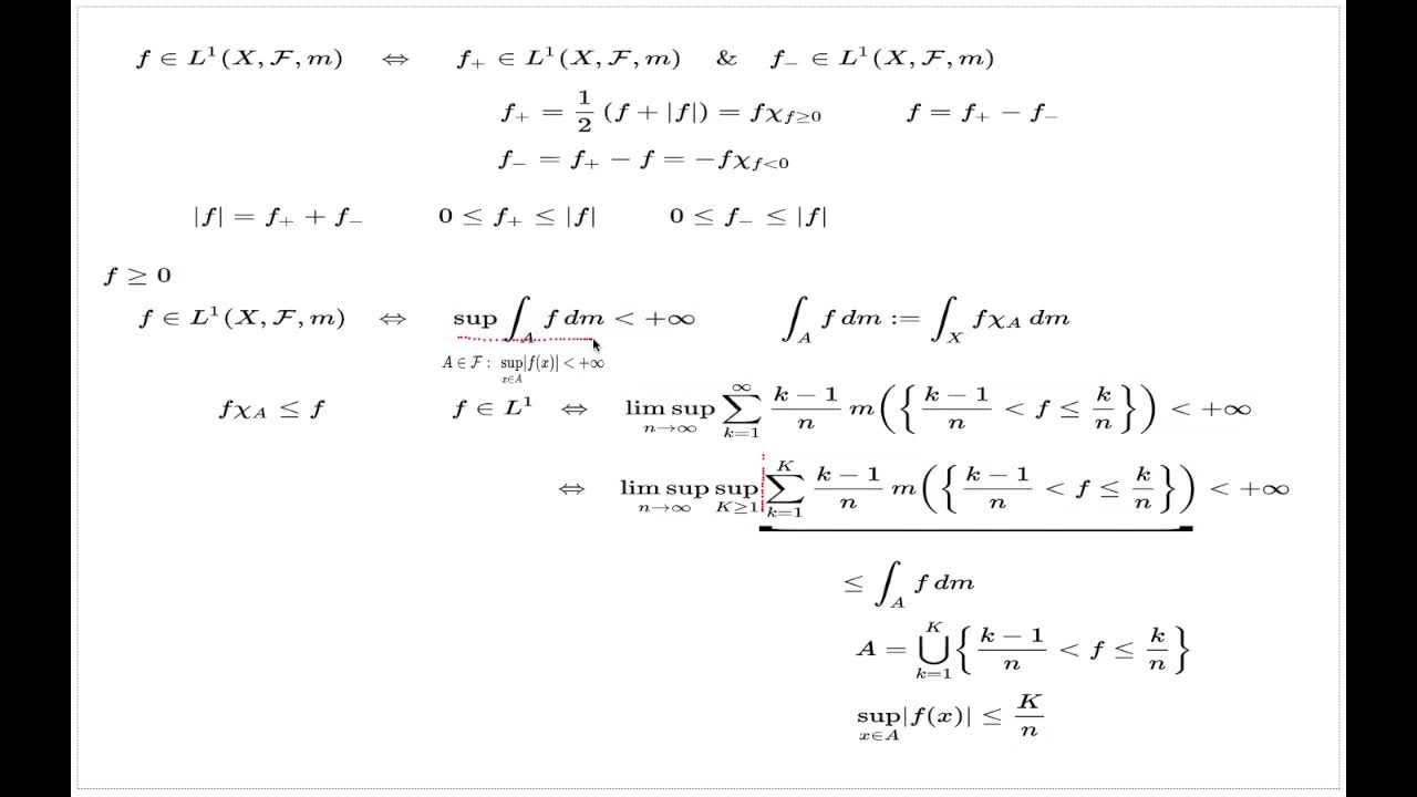 Lebesgue Integration -- simple problems - YouTube