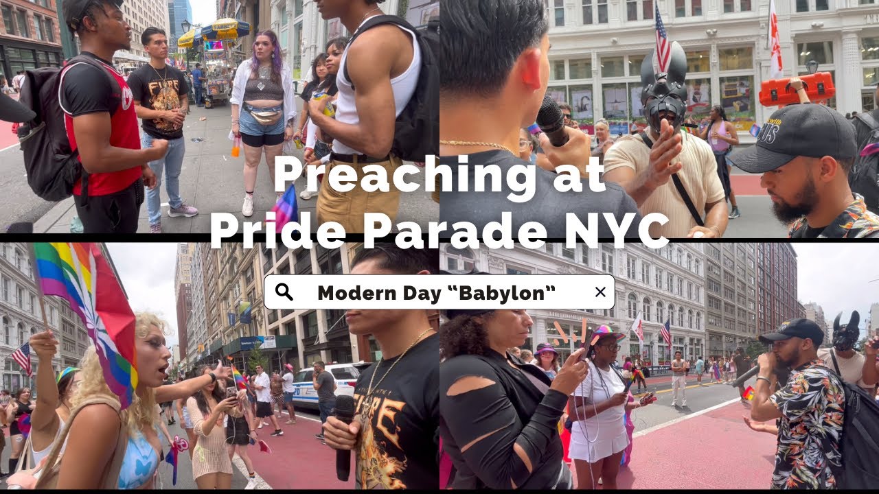 Young Preachers evangelize at #pride parade #nyc (Modern Day Babylon ...
