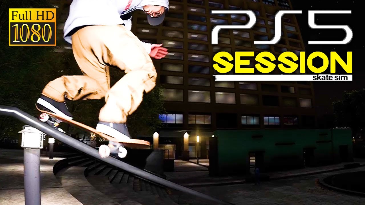 Realistic night city skating in Session Skate Sim on PS5 - YouTube