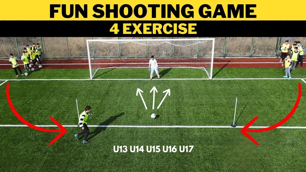 Fun Shooting Game | Football/Soccer Exercise | +U13 - YouTube
