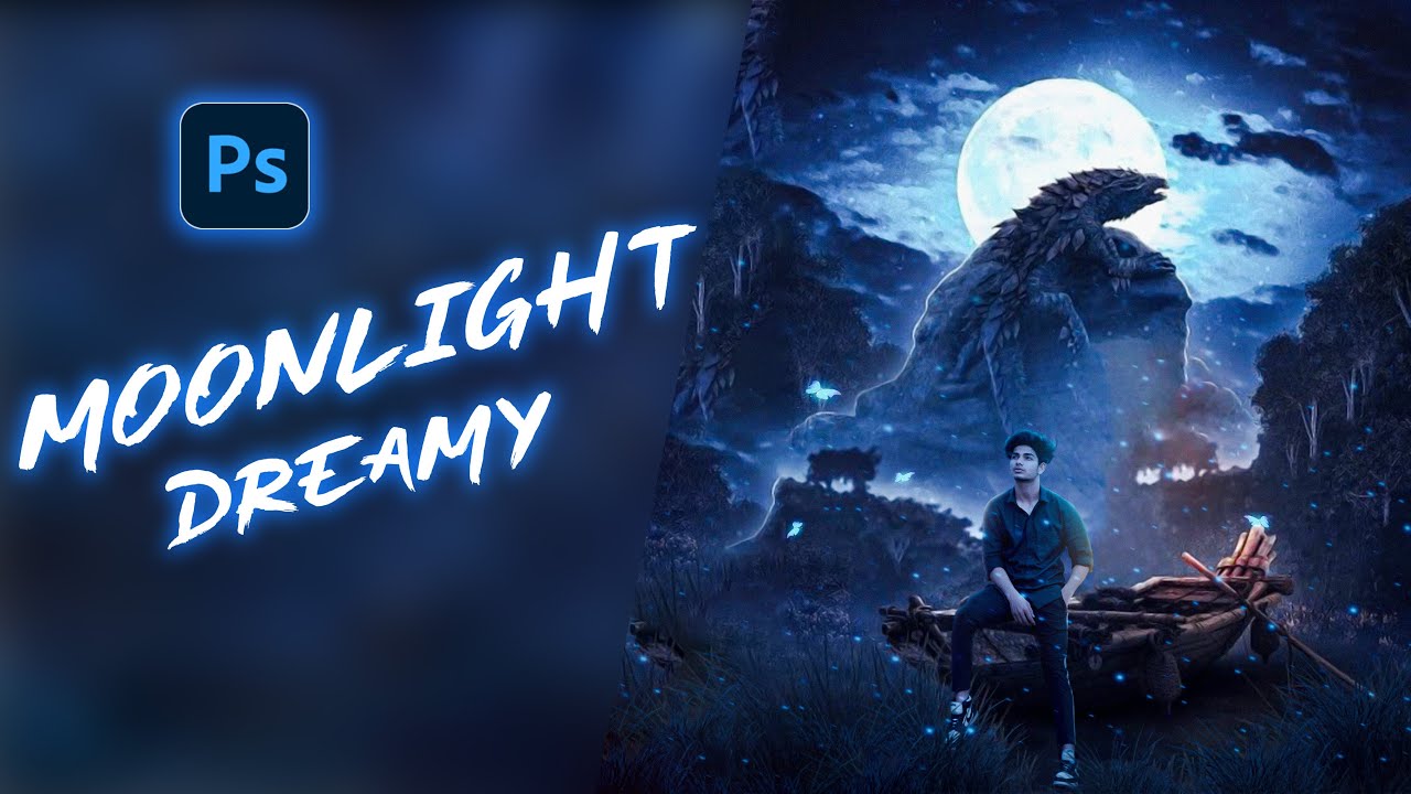 Dreamy Moonlight | Photoshop | Photo Editing Tutorials | Vikk Capture - YouTube