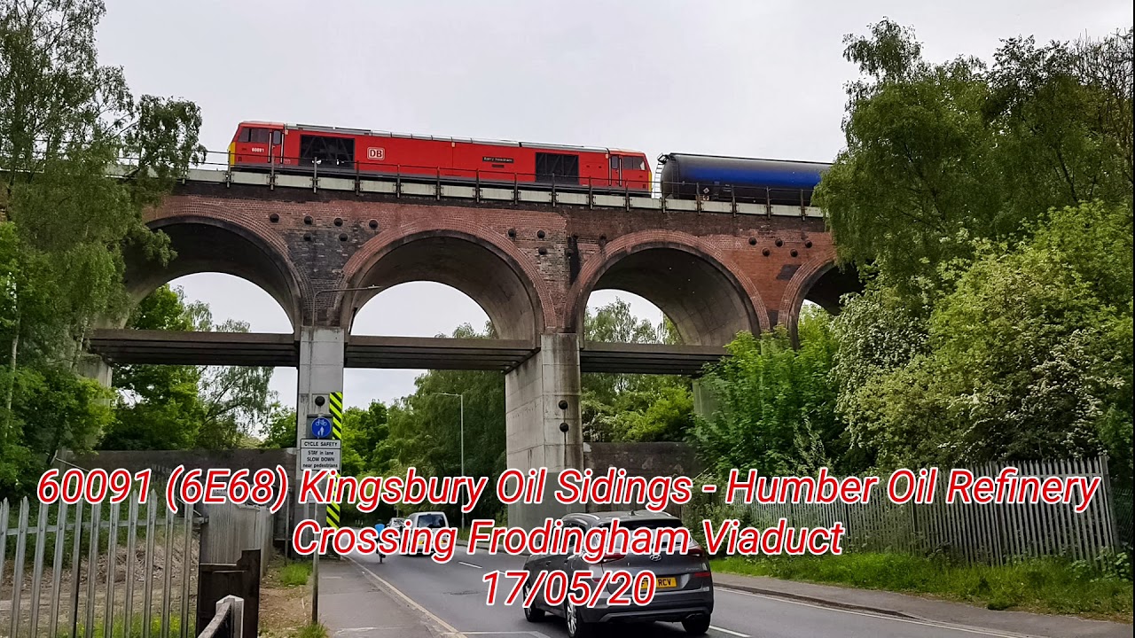 60091 (6E68) Kingsbury Oil Sidings - Humber Oil Refinery Crossing ...
