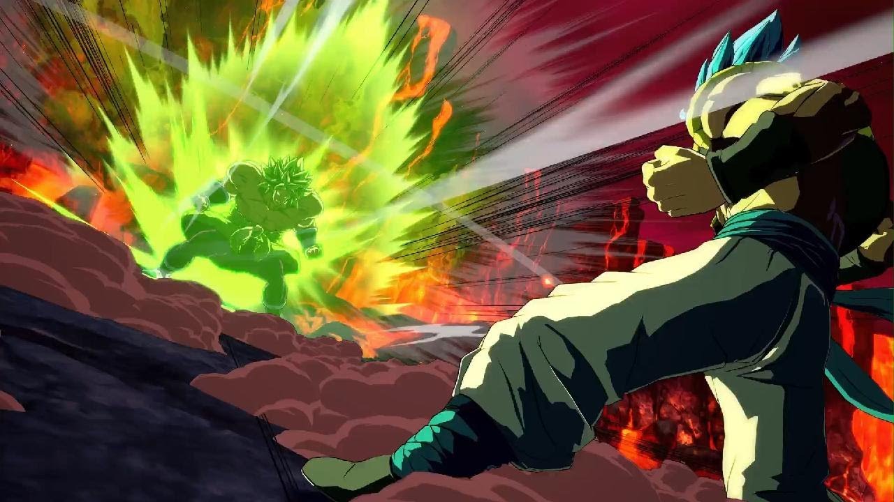 DRAGONBALL FighterZ Dramatic Finish SSGSS Gogeta Defeats DBS Broly ...