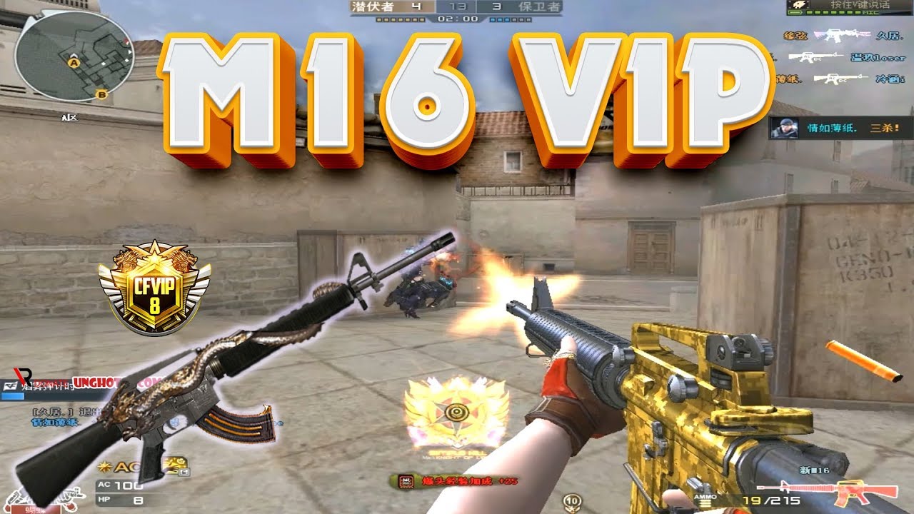 Bình Luận CF - M16 VIP là có thật - Càng quét team địch Tú Lê - YouTube