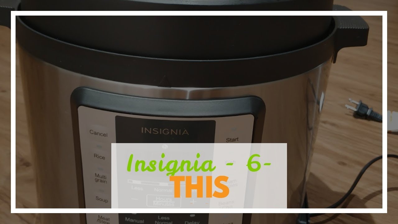 Insignia - 6-Quart Multi-Function Pressure Cooker - Stainless Steel ...