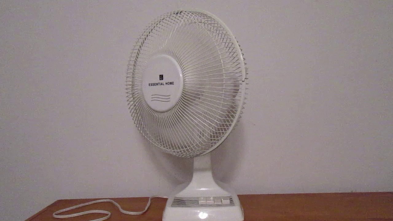 Essential Home 12" table fan - YouTube