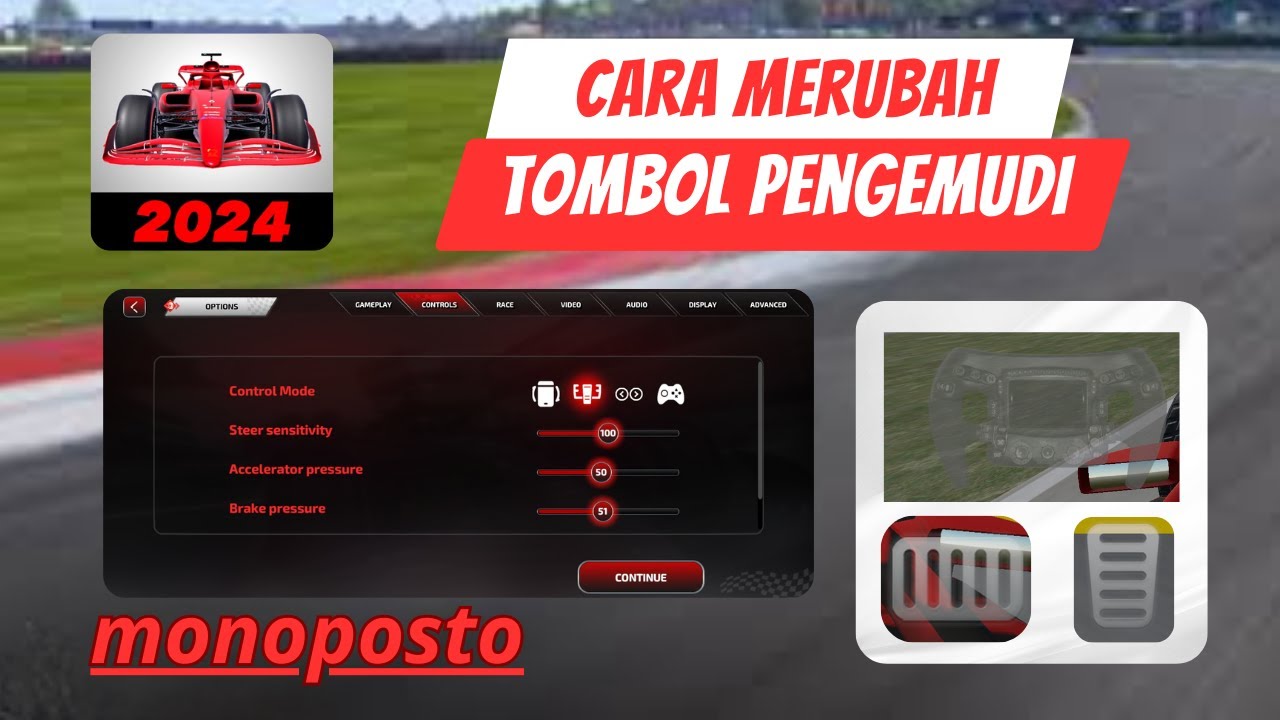 CARA MERUBAH CONTROL PENGEMUDI DI GAME MONOPOSTO - YouTube