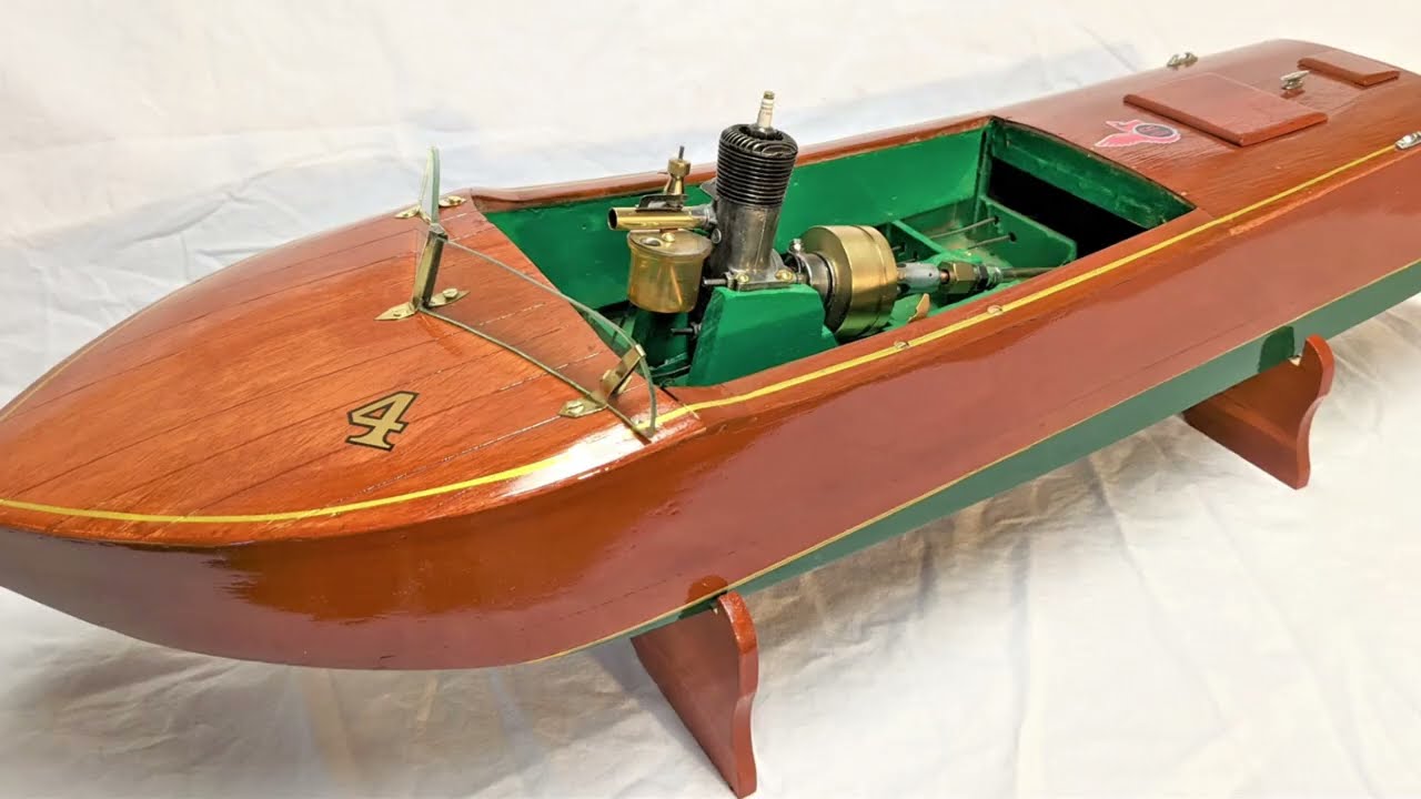 1940's Tether Boat kit restoration. Made by Berwyn Model Co. of Berwyn ...